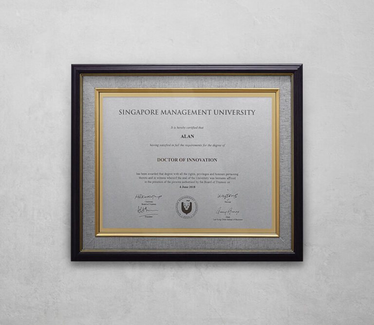 Gold Frame Certificate | Merlin