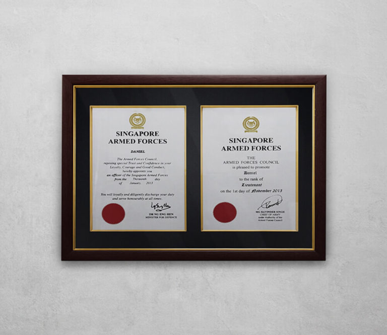 Gold Frame Certificate | Merlin